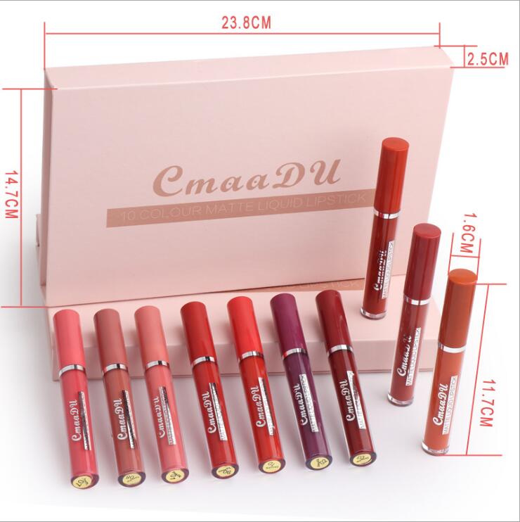 CmaaDU Matte Liquid Lipstick Set (10pc) – glocosmetics.com.au